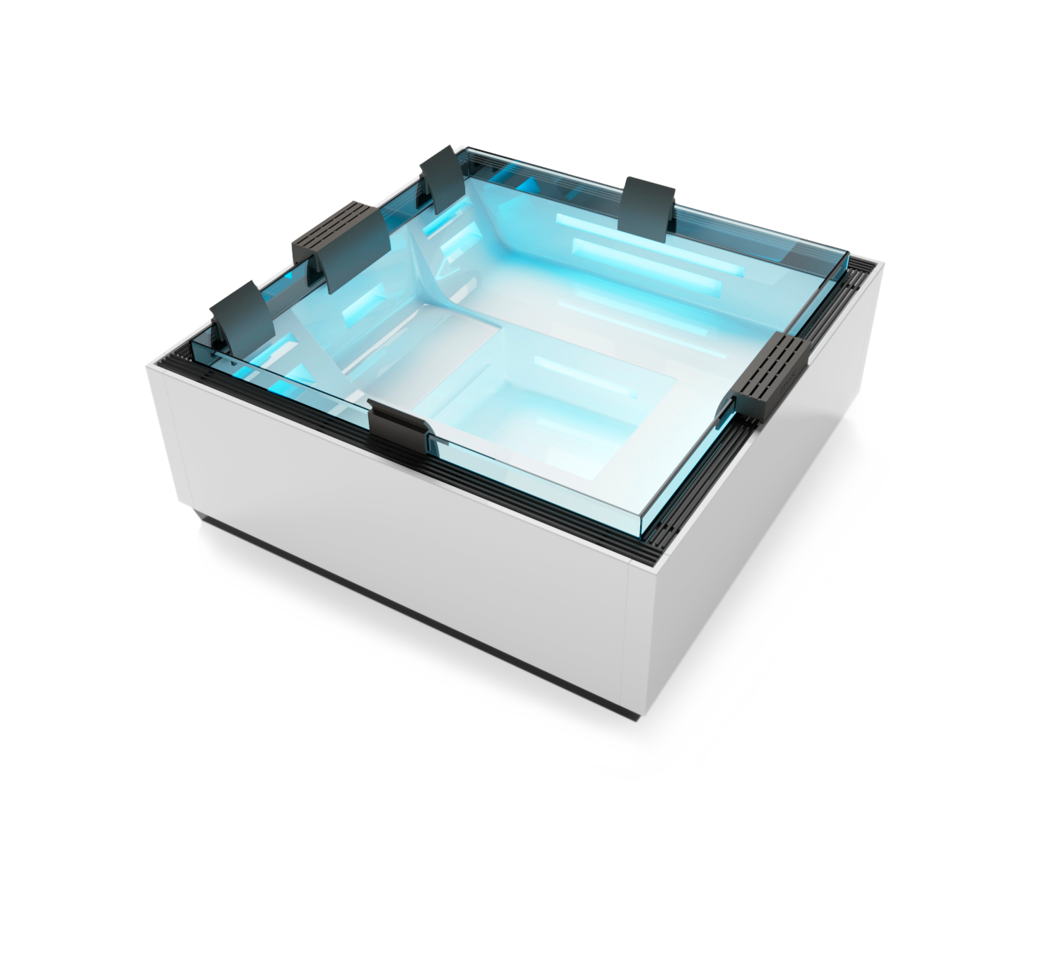 Whirlpool spa with Glass Infinity Edge - Treesse ICE